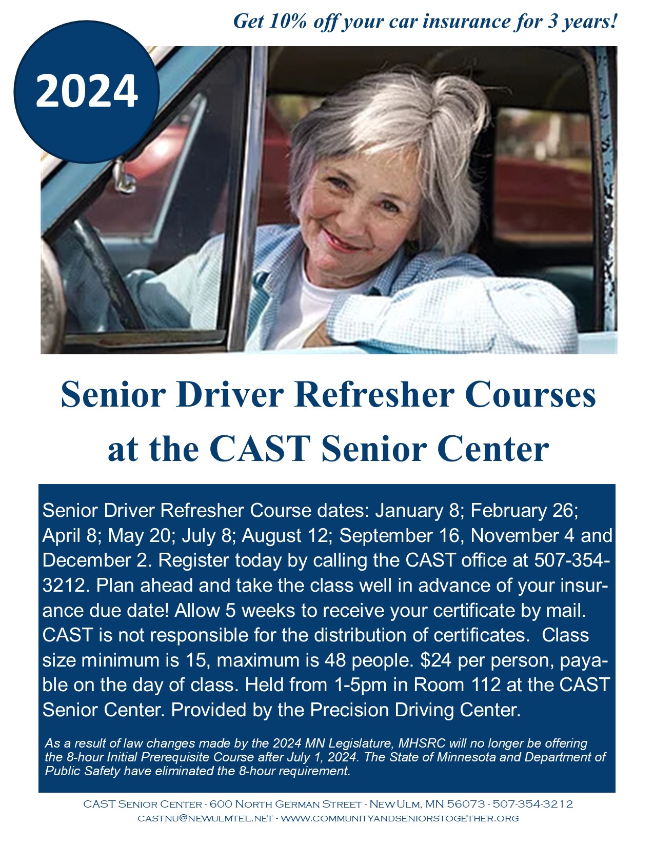 55+ Driver Discount Program – Community and Seniors Together