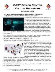 Virtual Programs – Community and Seniors Together