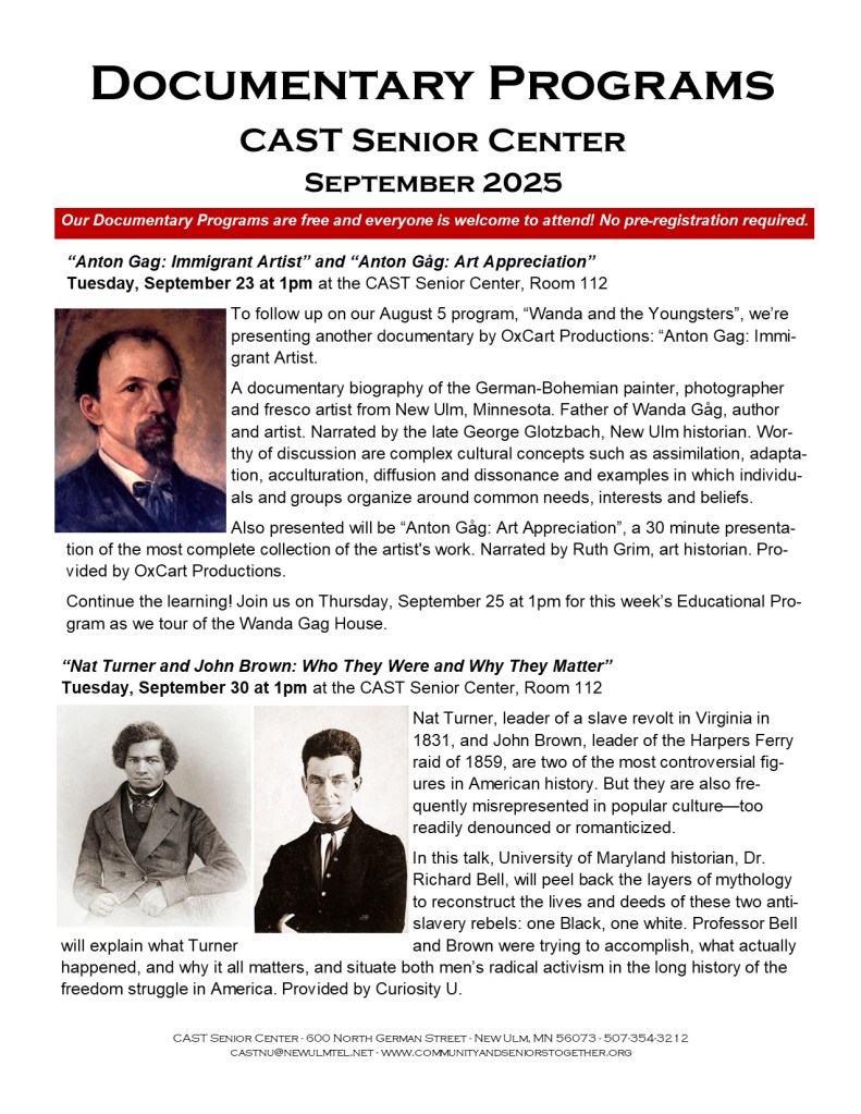 Documentary Programs – Community and Seniors Together