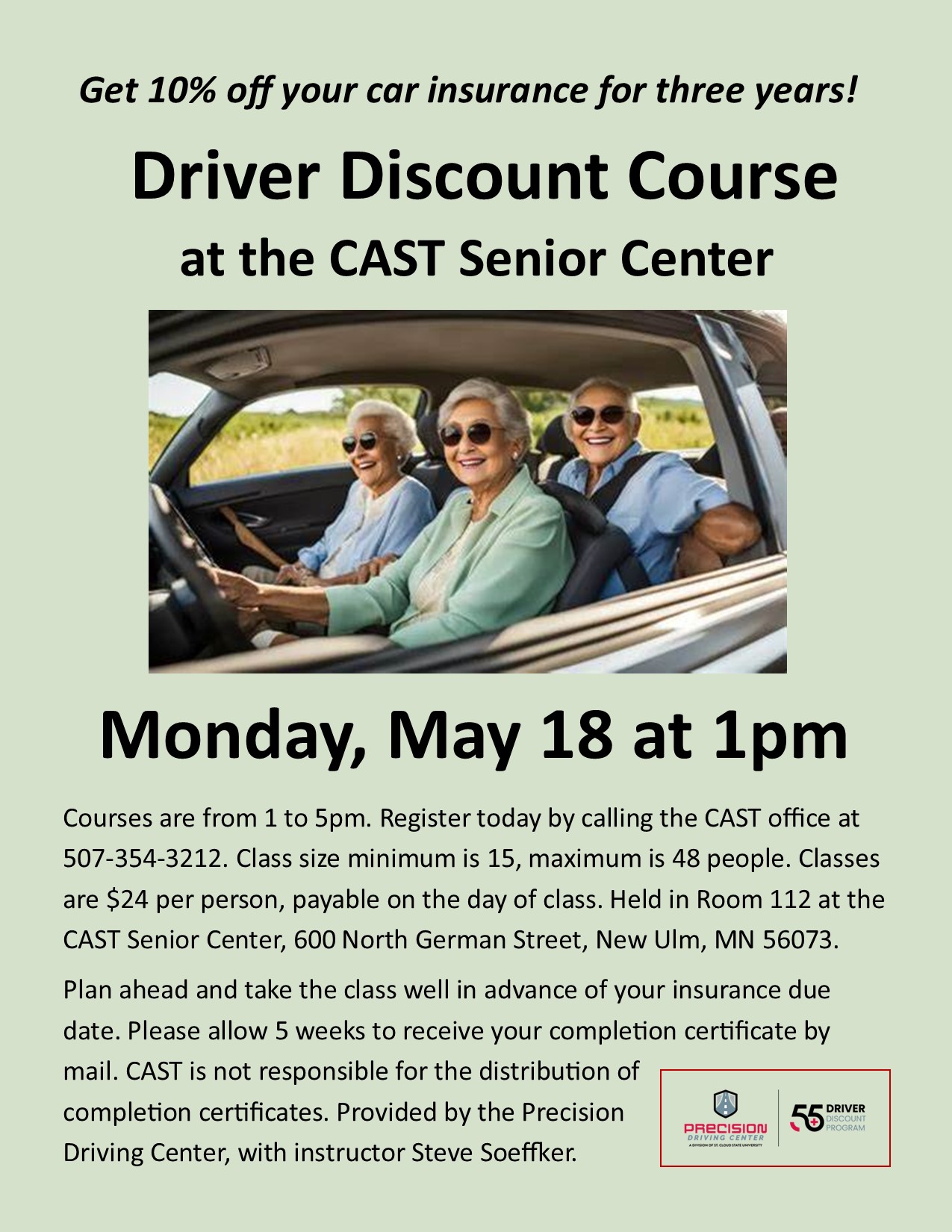 Driver Discount Program – Community and Seniors Together